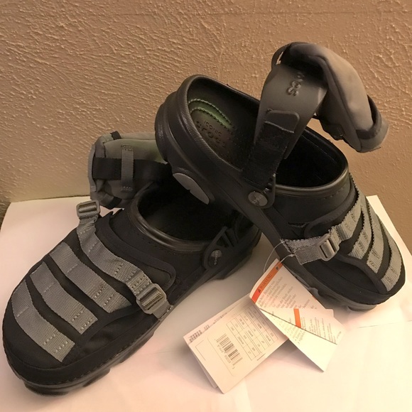 CROCS | Shoes | Crocs Iconic Croc Comfort Bespoke Classic Allterrainbeams Military Black Gray ...